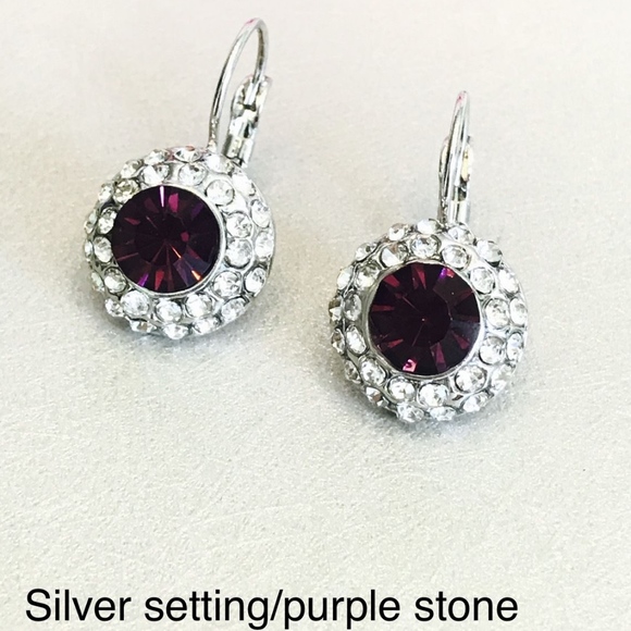 Ladybird Jewelry | Jewelry | Crystal Hoop Earrings Pave Swarovski Style ...